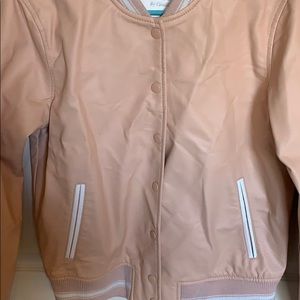 Jackets & Coats | Peach Colored Varsity Jacket | Poshmark